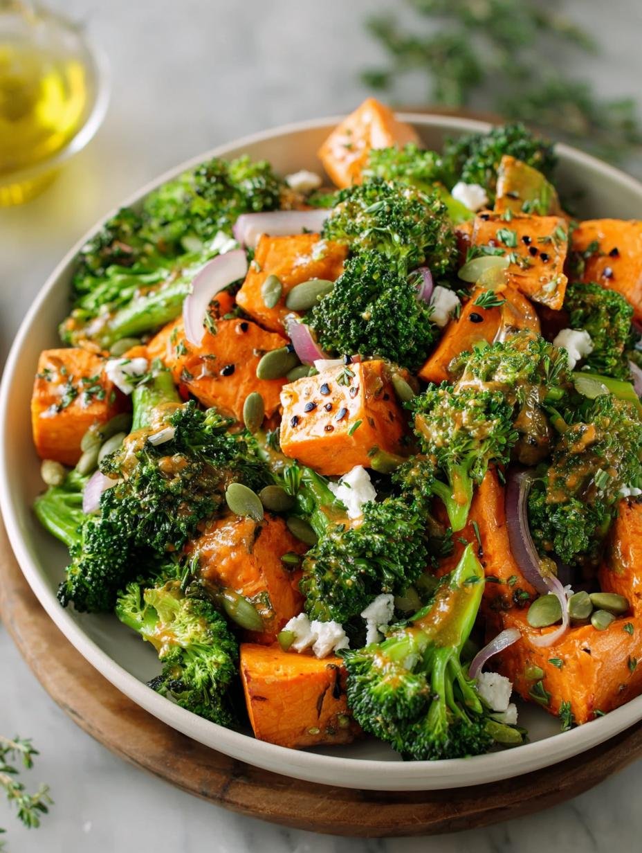 Delicious Roasted Sweet Potato Broccoli Salad Recipe – Foodlovi